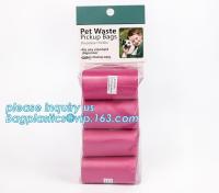 China Biodegradable Pet Waste Bags 100% Compostable Dog Poop Bags 15x9 inch Roll for Easy Cleanup for sale