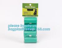 China Biodegradable Pet Waste Bags 100% Compostable Dog Poop Bags 15x9 inch Roll for Easy Cleanup for sale
