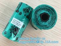 China Biodegradable Dog Poop Bags 30x22cm Compostable Pet Waste Bags Roll for sale