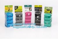 China Biodegradable Dog Poop Bags 30x22cm Compostable Pet Waste Bags Roll for sale