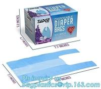 China Biodegradable Dog Poop Bags 30x22cm Compostable Waste Pickup Bags with Handles for sale