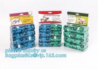China Biodegradable Dog Poop Bags with Handles 30x22cm Scented Waste Bags Compostable D2W for sale