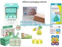 China Eco-Friendly Scented Disposable Nappy Sacks Bag 30x22cm Biodegradable Baby Diaper Disposal Bags for sale
