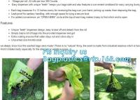 China Biodegradable Dog Poop Bags Bulk 15 Rolls with Free Bone Dispenser 30x22cm 10 Mic for sale