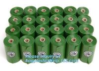 China Biodegradable Pet Waste Poop Bags 15x20 Rolls with Dispenser for Dog Cat Clean Up 30x22cm for sale