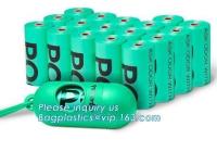 China Biodegradable Pet Waste Poop Bags 15x20 Rolls with Dispenser for Dog Cat Clean Up 30x22cm for sale