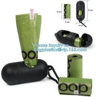 China Biodegradable Dog Poop Bags with Dispenser 20 Bags Per Roll 30x22cm Pet Waste Bags for sale