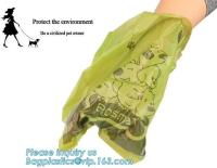 China Biodegradable Dog Poop Bags with Dispenser 20 Bags Per Roll 30x22cm Pet Waste Bags for sale