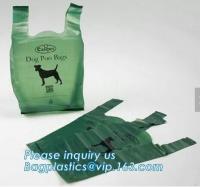 China Biodegradable Dog Poop Bags with Bone Dispenser 30x22cm 15 Rolls Custom Logo Eco Friendly Pet Waste Bags for sale