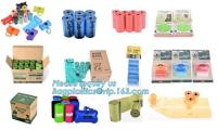 China Biodegradable Dog Poop Bags 15x20 Rolls with Bone Shape Dispenser 30x22cm 8mic for sale
