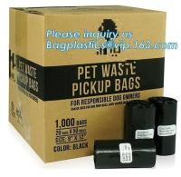 China Biodegradable Dog Waste Bags 15x20 Rolls with Dispenser Eco Friendly Pet Poop Bags 30x22cm for sale