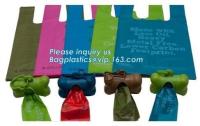China Compostable Biodegradable Dog Poop Bags 30x22cm 15 Mic Thickness Custom Logo Printed for sale