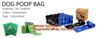 China Biodegradable Pet Waste Bags for Dog Poop 15 Rolls 30x22cm with Dispenser Eco Friendly for sale