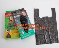 China Biodegradable Pet Waste Bags for Dog Poop 15 Rolls 30x22cm with Dispenser Eco Friendly for sale