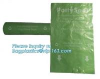 China Biodegradable Dog Poop Bags 30x22cm Compostable Waste Bags with Dispenser for sale