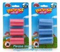 China Biodegradable Dog Poop Bags 30x22cm Compostable Waste Bags with Dispenser for sale