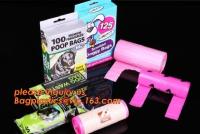 China Biodegradable Pet Dog Poop Waste Bags 30x22cm with Dispenser Roll for Outdoor Cleanup for sale