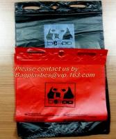 China Biodegradable Dog Poop Bags 10x4cm Bullet Shape Dispenser Set Pet Waste Bags 15pcs Roll for sale