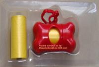 China Biodegradable Pet Waste Bags 15x22cm Dog Poop Bags with Dispenser Roll Eco Friendly Outdoor Cleanup for sale