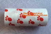 China Biodegradable Pet Waste Bags 30x22cm 15pcs Roll Compostable Dog Poop Bags with Dispenser for sale