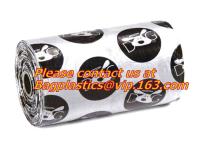 China Biodegradable Dog Poop Bags 30x22cm 15pcs Roll Compostable Pet Waste Bags with Dispenser for sale