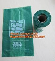 China Biodegradable Dog Poop Bags 30x22cm 15mic Eco Friendly Pet Waste Roll with Dispenser for sale