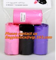 China Custom Biodegradable Dog Poop Bags 30x22cm with Dispenser Heavy Duty Pet Waste Bags for sale