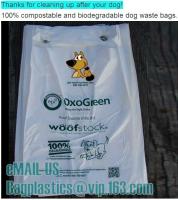 China Biodegradable Pet Dog Waste Poop Bags 30x22cm Custom Printed Roll for Pet Clean Up for sale