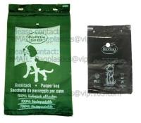 China Biodegradable Dog Poop Bags 30x22cm Compostable Waste Bags with Dispenser for sale