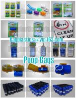 China Biodegradable Dog Poop Bags 15pcs Roll 30x22cm Thick Pet Waste Bags with Bone Shape Design for sale