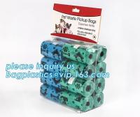 China LED Flashlight Dog Waste Bag Dispenser Holder with Biodegradable Poop Bags 15 Rolls 20 Bags Each for sale