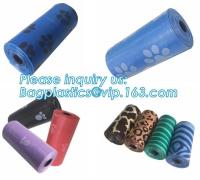 China 100% Biodegradable Dog Poop Bags with Dispenser 30x22cm 15 Rolls Eco Friendly Waste Bags for sale