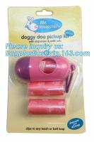 China Biodegradable Dog Poop Bags 15 Rolls 30x22cm Compostable Pet Waste Bags with Dispenser for sale