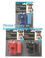 China Biodegradable Dog Poop Bags with Dispenser 30x22cm 15 Rolls Pet Waste Bags for sale