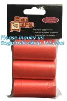 China Biodegradable Dog Poop Bags with Dispenser 30x22cm 15 Rolls Pet Waste Bags for sale