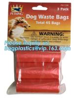 China Biodegradable Dog Poop Bags 15x20 Rolls with Dispenser and Leash Clip 30x22cm for sale