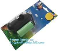 China Biodegradable Pet Waste Bags 30x22cm with Dispenser Roll for Dog Poop Clean Up for sale