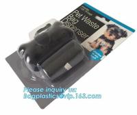 China Biodegradable Pet Waste Bags 30x22cm with Dispenser Roll for Dog Poop Clean Up for sale