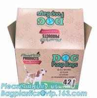 China Biodegradable Pet Waste Bags 30x22cm with Dispenser Roll for Dog Poop Clean Up for sale