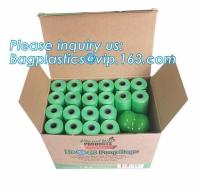 China Biodegradable Pet Waste Bags 30x22cm with Dispenser Roll for Dog Poop Clean Up for sale