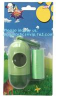 China Bone Shaped Dog Waste Bag Dispenser Holds Standard Poop Bags 15-20 Rolls Green for sale