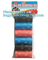 China Biodegradable Dog Poop Bags 15x20 Rolls with Dispenser for Pet Waste Disposal Eco Friendly for sale