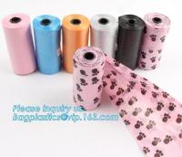 China Custom Plastic Bone Shape Dog Poop Bag Dispenser with Biodegradable Bags 15 Rolls for sale