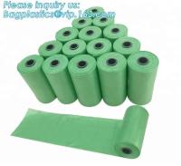 China Biodegradable Dog Poop Bags 15 Rolls Scented Pet Waste Bags with Dispenser 30x22cm for sale