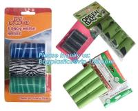 China Biodegradable Dog Poop Bags 15 Rolls Scented Pet Waste Bags with Dispenser 30x22cm for sale