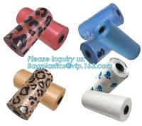 China Biodegradable Dog Poop Bags 15 Rolls Scented Pet Waste Bags with Dispenser 30x22cm for sale