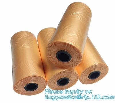 China House Shape Dog Waste Bags with Dispenser and Leash Clip 15 Rolls Biodegradable 30x22cm for sale