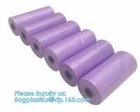 China Eco Friendly Biodegradable Pet Waste Bags 30x22cm Scented Dog Poop Bags with Handles for sale