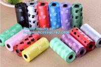 China Biodegradable Dog Poop Bags 30x22cm with Dispenser Roll 15pcs Eco Friendly Pet Waste Bags for sale