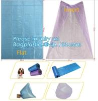 China Biodegradable Dog Poop Bags with Dispenser and Leash Clip 30x22cm 15pcs Roll for Walking Travel for sale